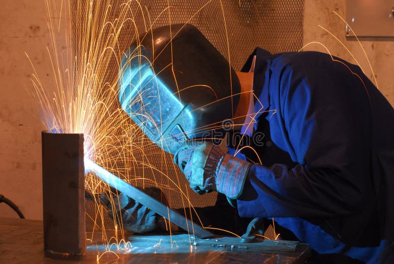 Welder stock image. Image of welding, industrial, flame - 6424487