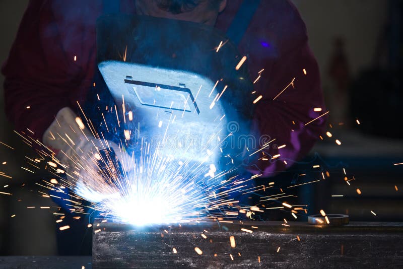 Welder stock image. Image of metalwork, craftsperson, factory - 8701573