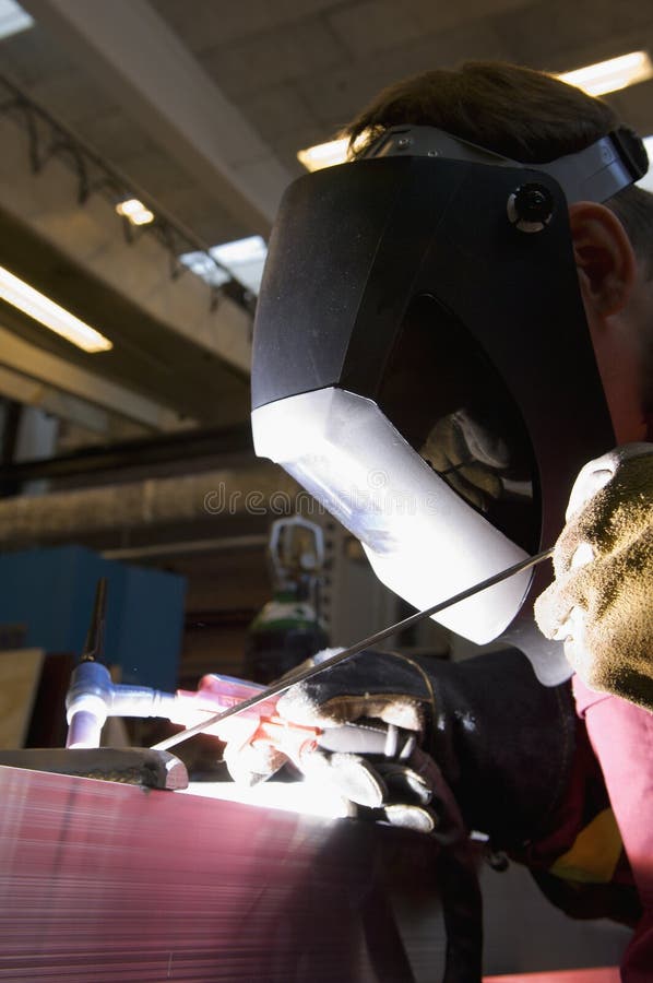 Welder of fine-mechanics stock image. Image of welder, mask - 626729