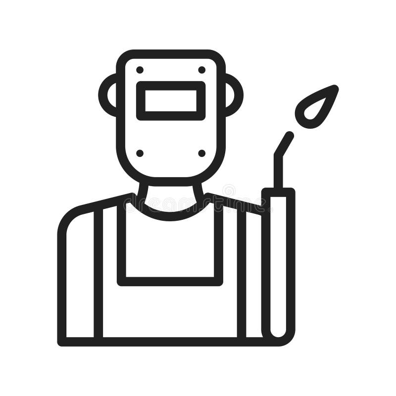 Welder Icon stock illustration. Illustration of clip, figure - 1862847