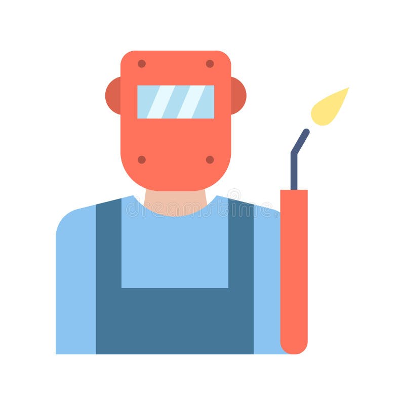 Welder icon vector image. stock vector. Illustration of fabrication ...