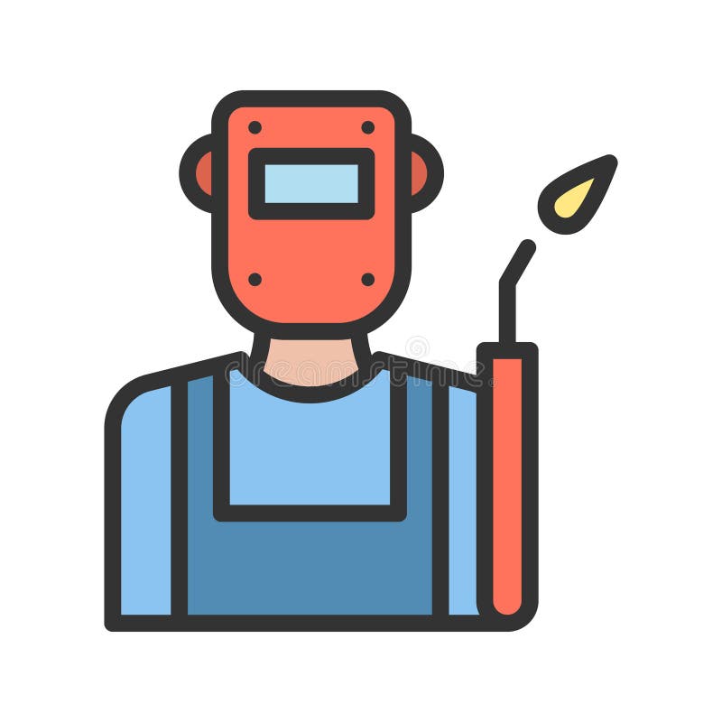 Welder Icon stock illustration. Illustration of clip, figure - 1862847