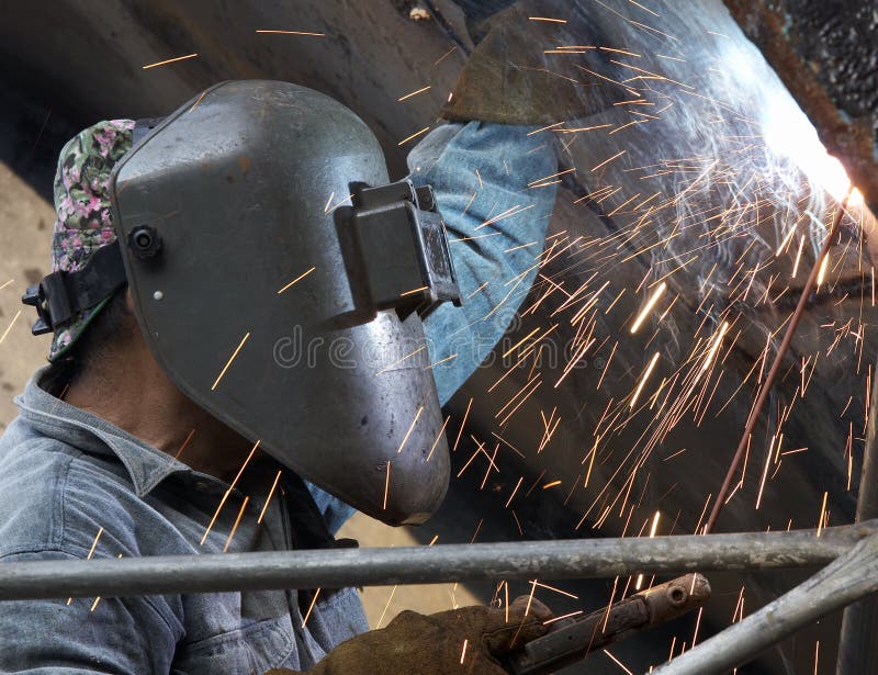 Welder man stock image. Image of mask, work, burn, labor - 6460655