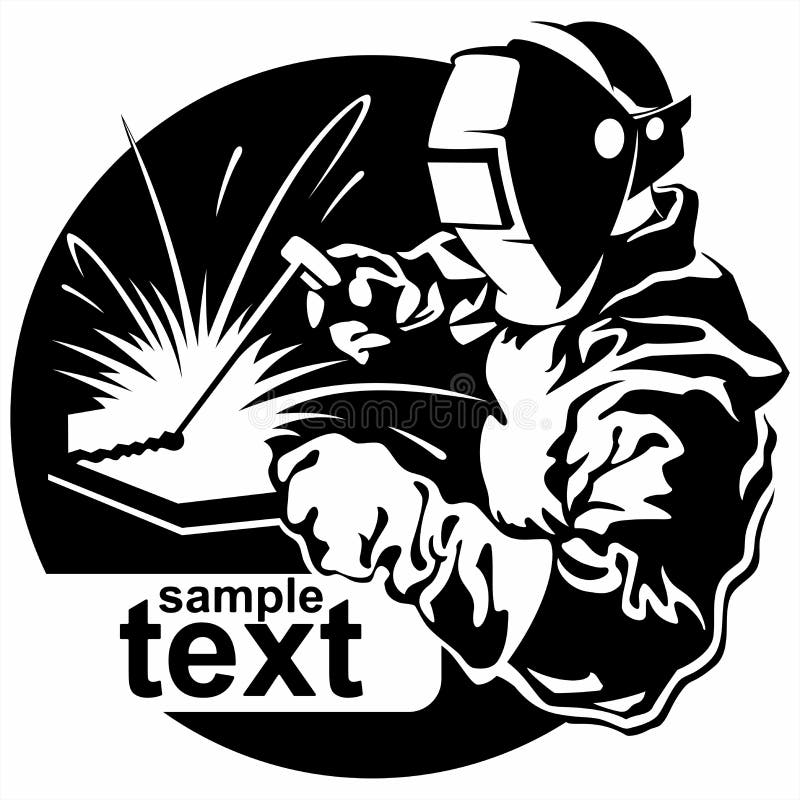 Welder in the Mask Metal Cooking Vector Illustration Stock Vector ...