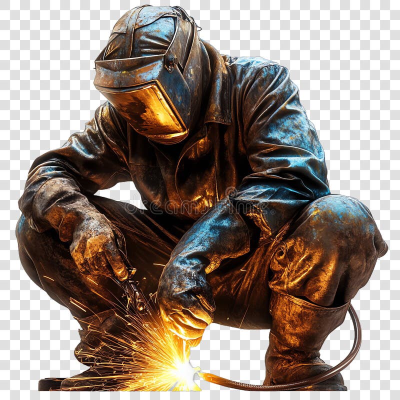 Welder Metal Work with Fire Stock Photo - Illustration of tools, steel ...