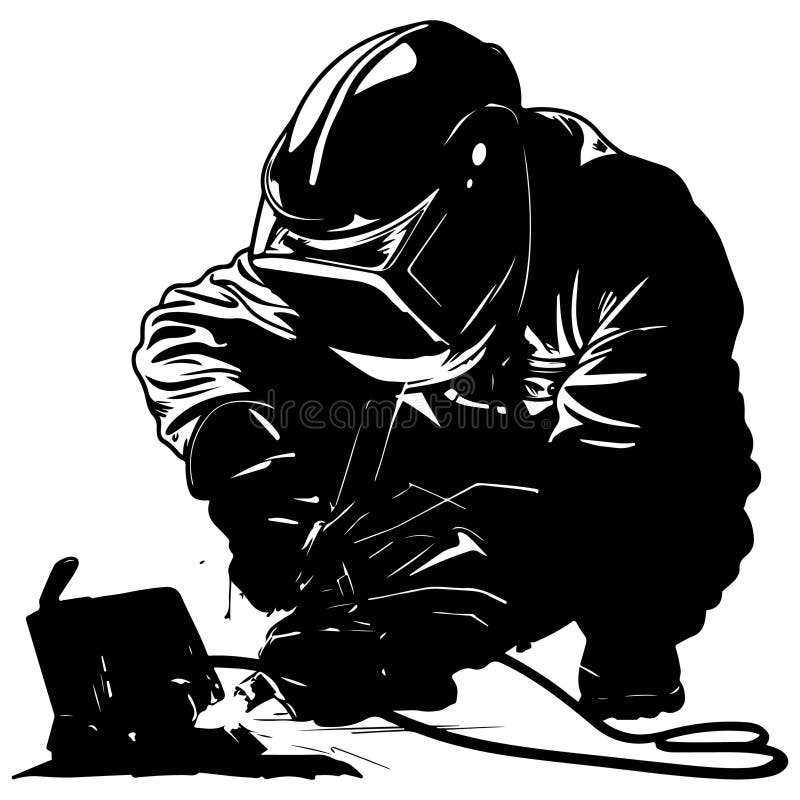 Welder Vector Transparent Background Stock Illustration - Illustration ...