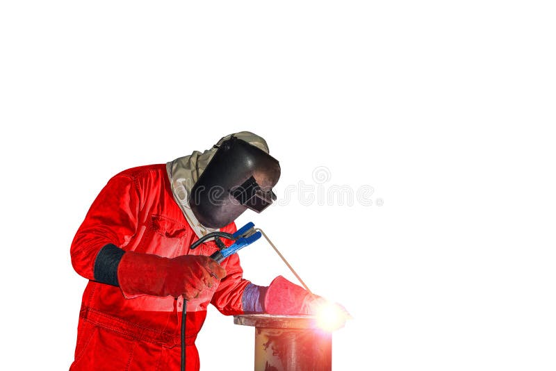 Welding Isolated On White Background. Stock Image - Image of equipment ...