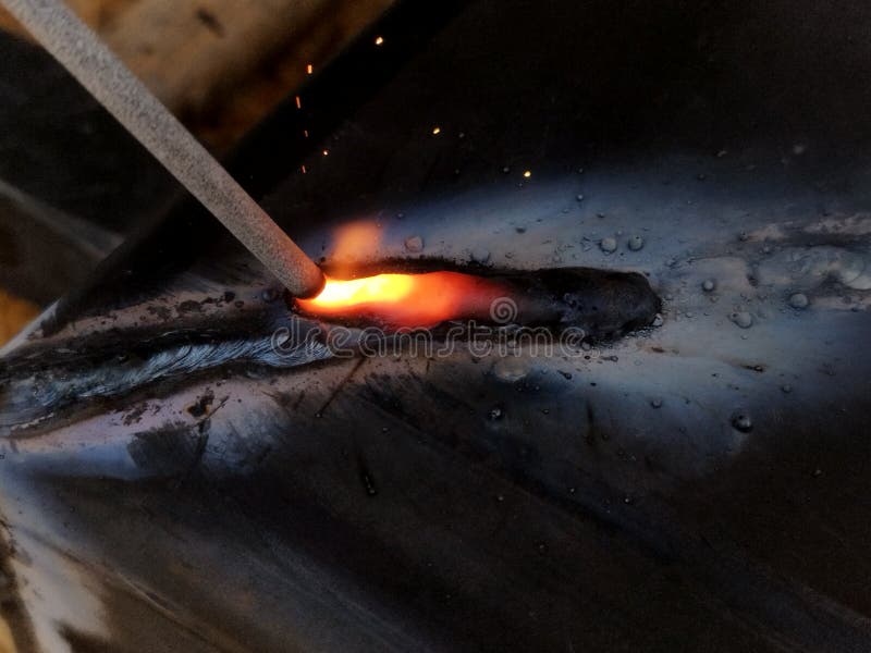Welder Welding Joining Metal Close Up Stock Image - Image of joining ...
