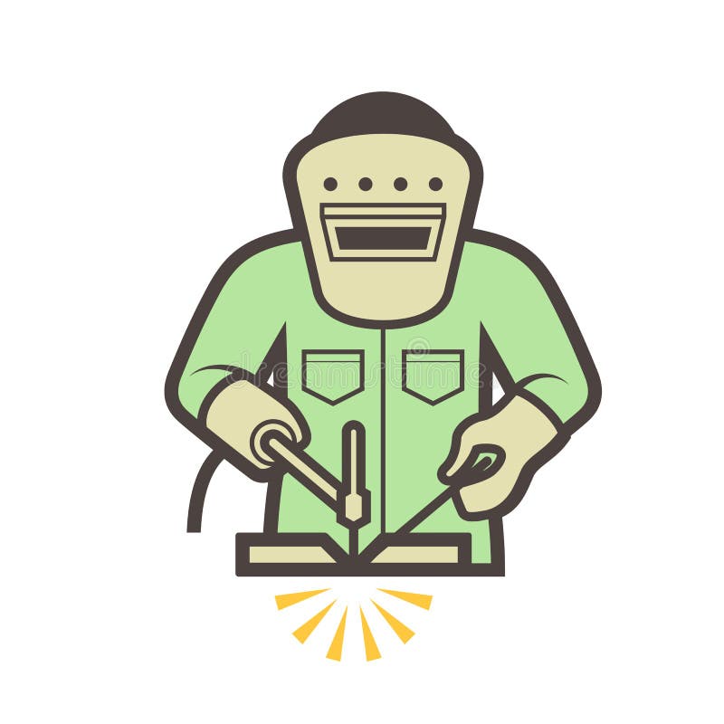Welder welding icon stock vector. Illustration of safety - 179426748