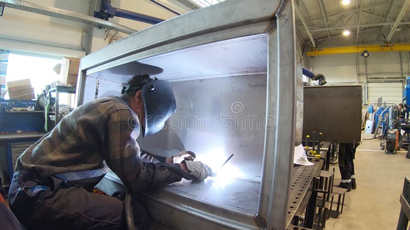 Welder. Welding Work in Production. Stock Video - Video of ...