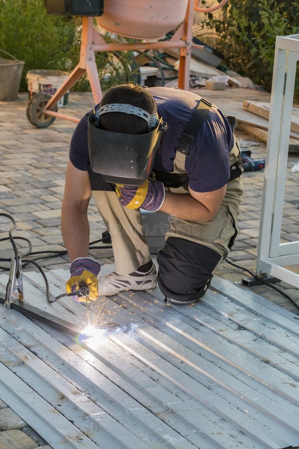 Welder stock image. Image of craftsman, sparks, weld - 62658041