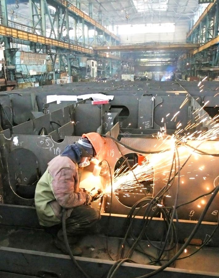 Welder Work stock photo. Image of metal, metallic, factory - 12186948