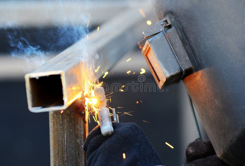 Welder at work stock photo. Image of master, employment - 21606530