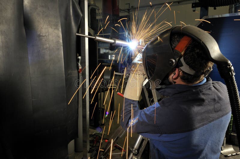 Welder at work stock photo. Image of metalwork, repairing - 66212172