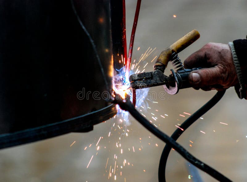 Welder at work, welding stock photo. Image of extensive - 52417294