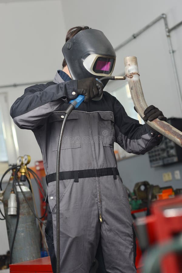 Welder at work 6 stock image. Image of risk, industrial - 1442165