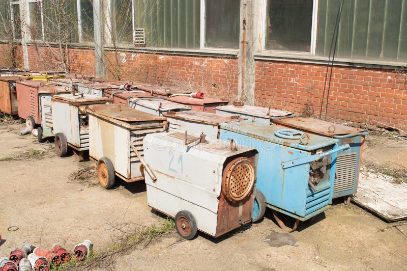 Welders stock image. Image of left, iron, abandoned, deserted - 69924665