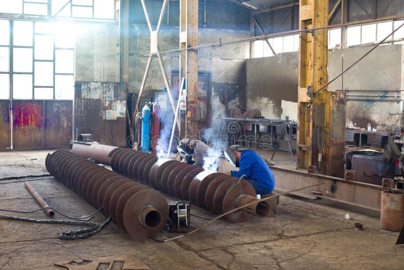 Welders Reparing Ship Parts Stock Photo - Image of hall, repair: 56076798