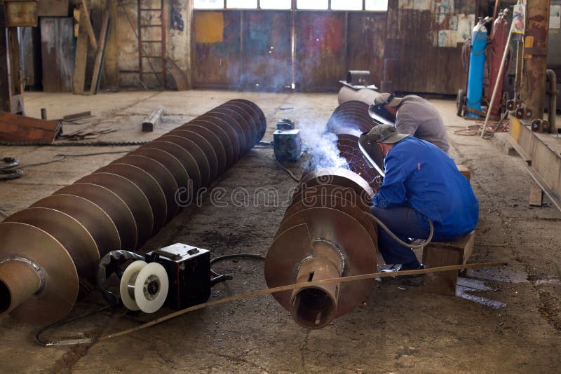 Welders Reparing Ship Parts Stock Photo - Image of craftsman ...