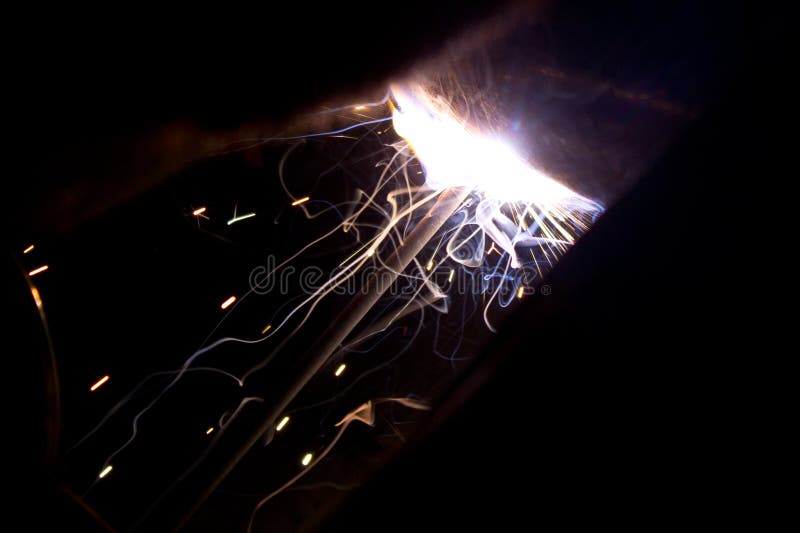 Welding in action stock photo. Image of manufacturing - 87735578