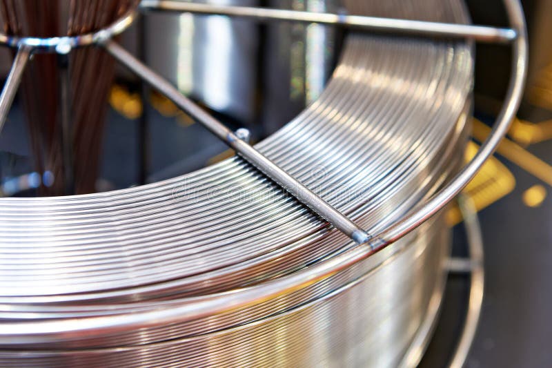 Welding alloy wire stock photo. Image of technology - 387528080