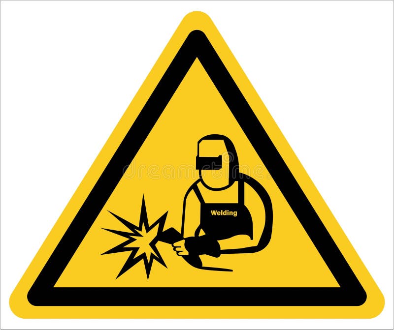Welding Area, Warning Sign, Welding Protection Device Stock Vector ...