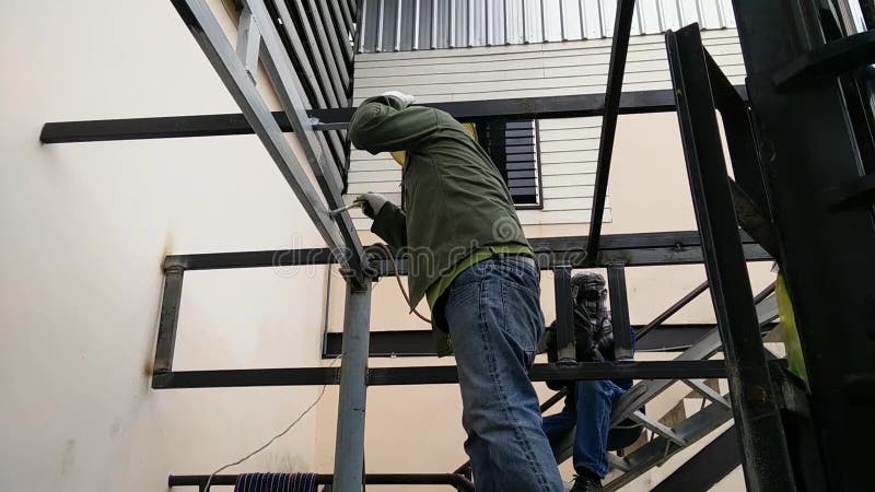 Welding Building Construction Site at Thailand Stock Footage - Video of ...