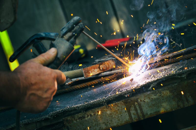 Welding close up stock photo. Image of heat, fire, busy - 39333198