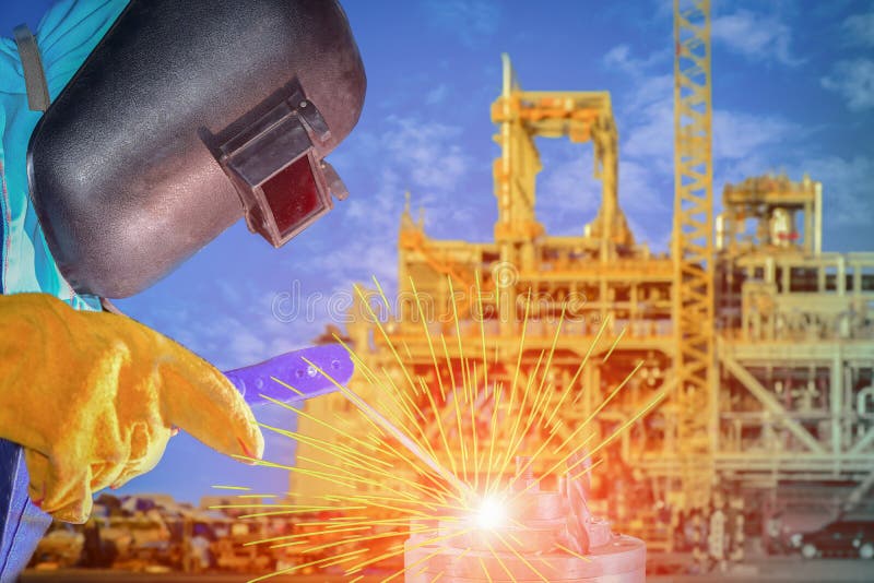 Welding Construction Closeup Stock Photo - Image of laboring, labor ...