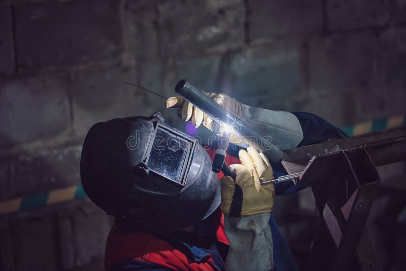 Welding Control Sample from a Pipe of Small Diameter Stock Photo ...