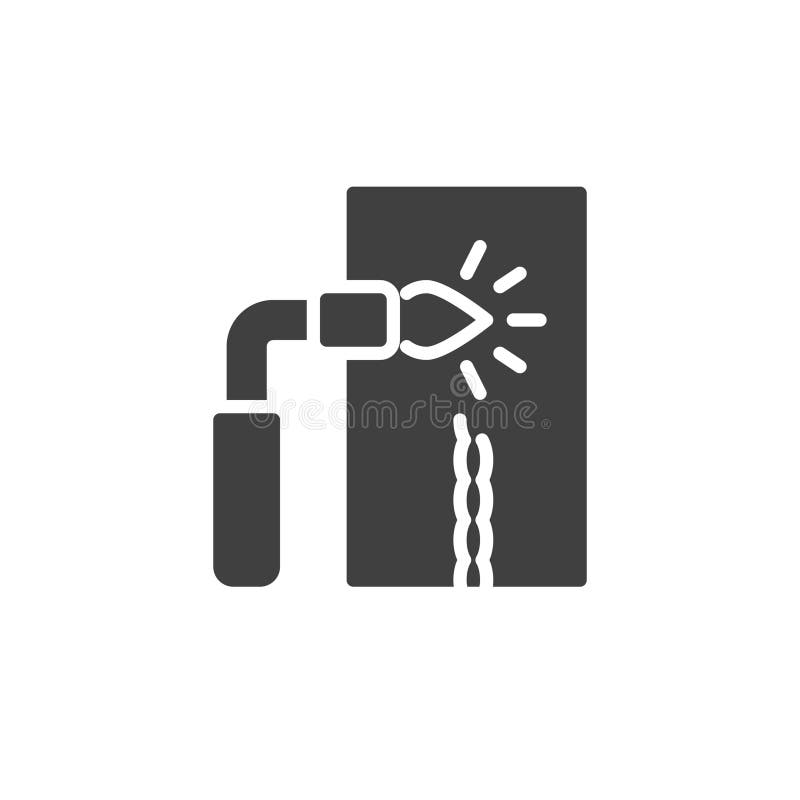 Welding or Cutting Torch Vector Icon Stock Vector - Illustration of ...