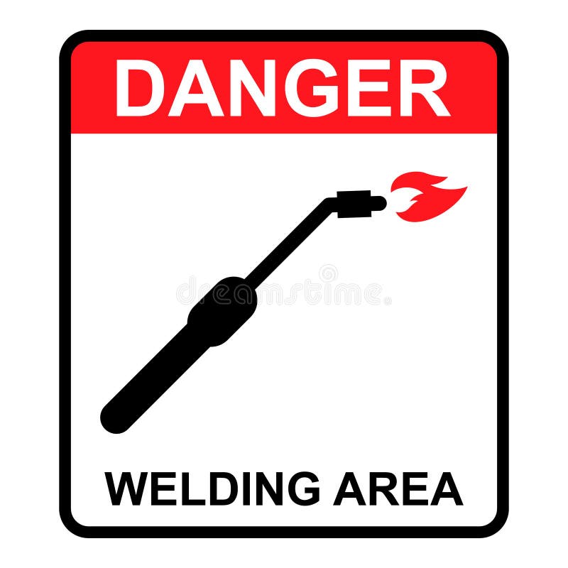 Welding Danger Technology Icon, Metal Tool Equipment Symbol, Safe Weld ...
