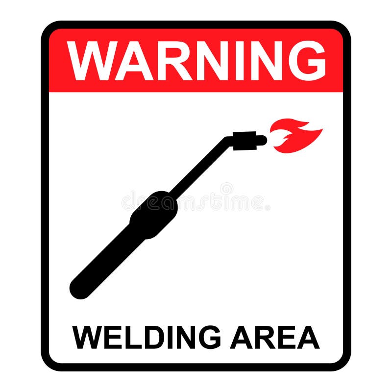 Welding Danger Technology Icon, Metal Tool Equipment Symbol, Safe Weld ...