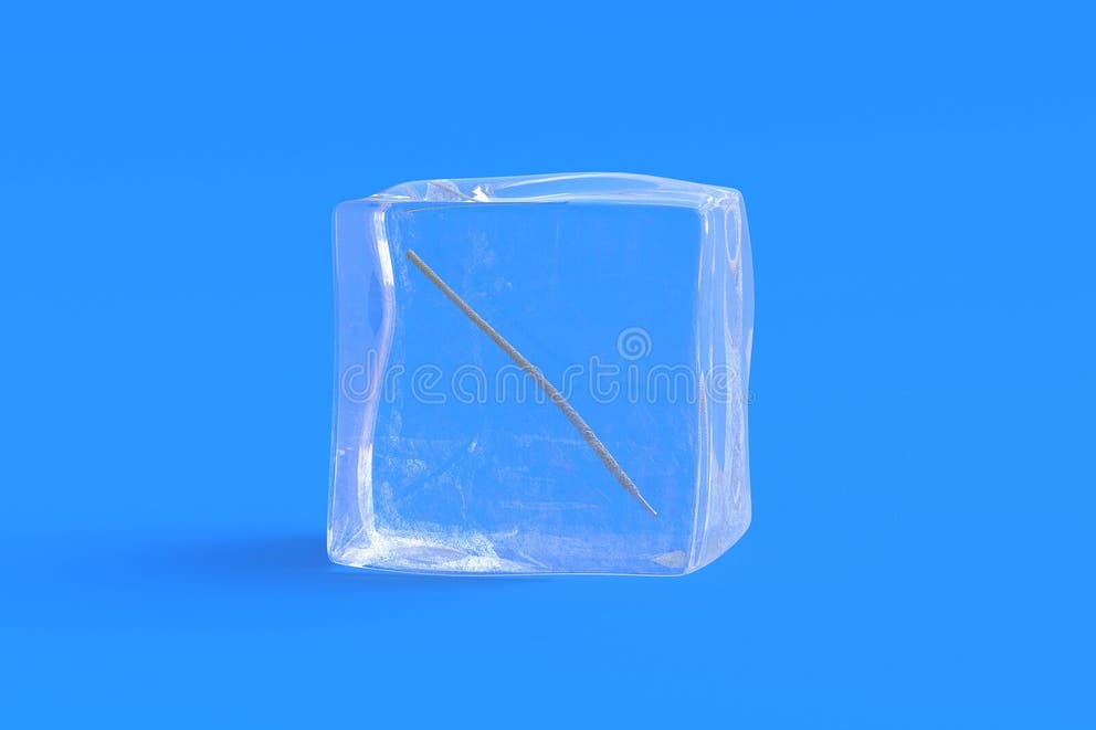 Welding Electrode in Ice Cube Stock Illustration - Illustration of ...
