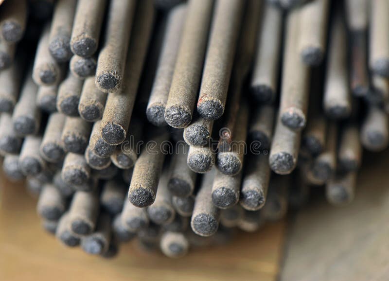 Welding electrodes stock image. Image of used, cathode - 56182229