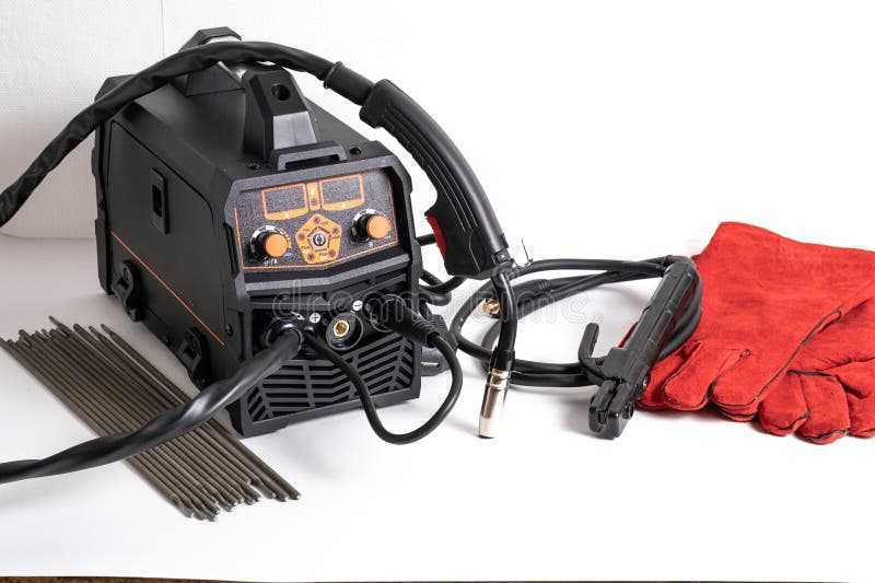 Welding Equipment on White Background. Accessories for Welder Stock ...