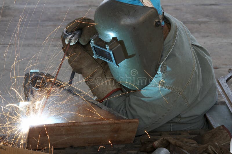 Welding fire stock image. Image of flames, safety, work - 5433731