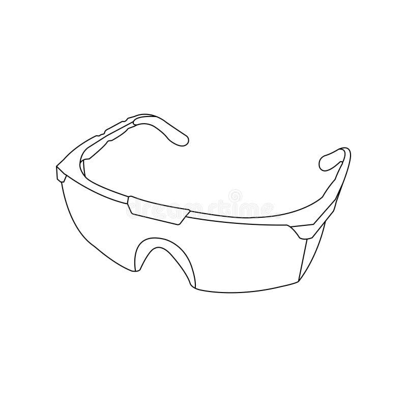 Welding glasses icon stock vector. Illustration of gear - 310900938
