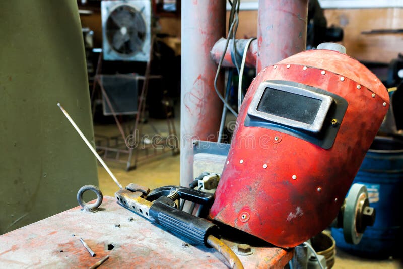 Welding Helmet set stock photo. Image of engineering - 55110804