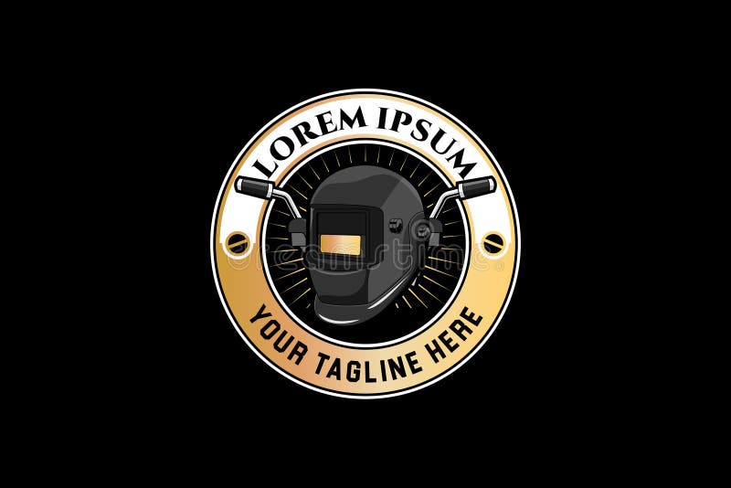 Welding Helmet Vector Logo Image Template Stock Vector - Illustration ...