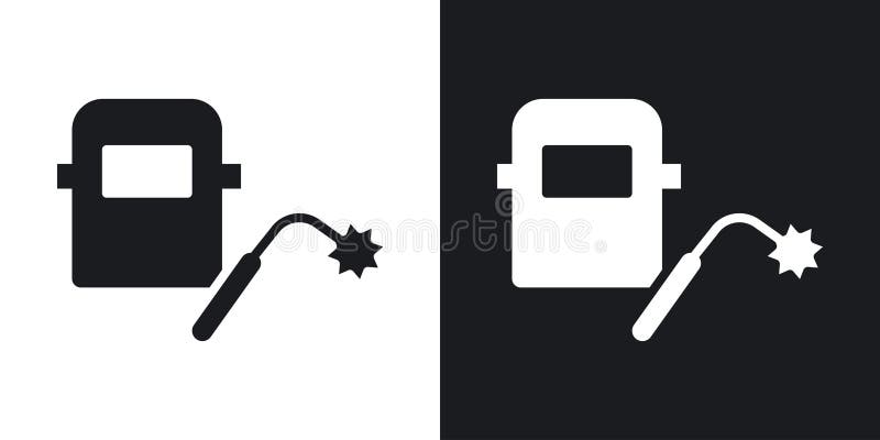 Weldingline in Thin Line Black Color. Flat Simple Vector Symbols ...