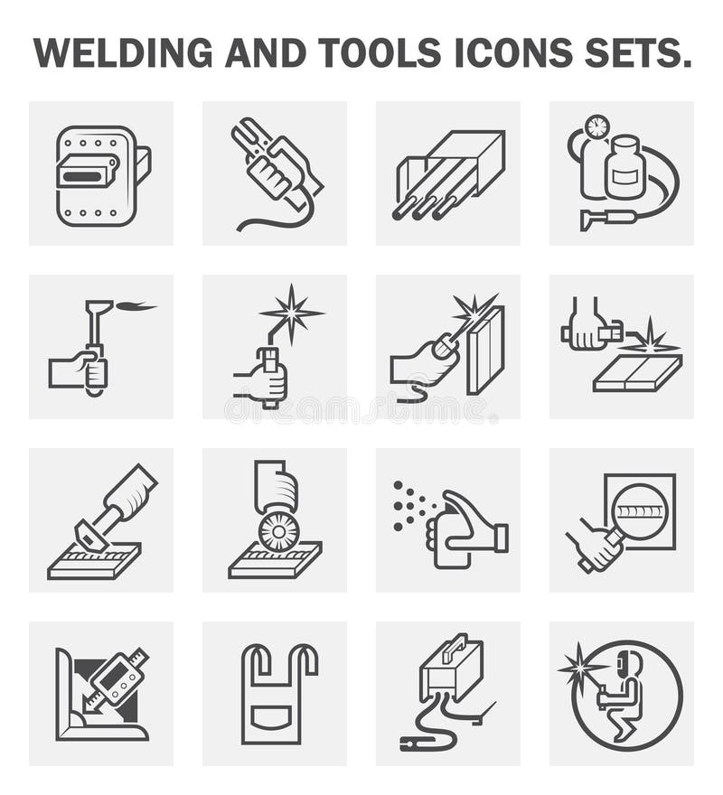 Set icons of welding stock vector. Illustration of accessories - 41798365