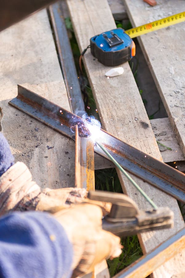 Welding iron stock image. Image of equipment, manufacturing - 179076637