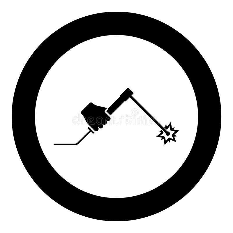 Welding Process Spark from Electrode with Torch Work and Tools Concept ...