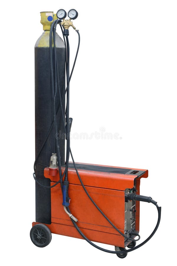 Welding Machine Isolated on a White Background Stock Photo - Image of ...