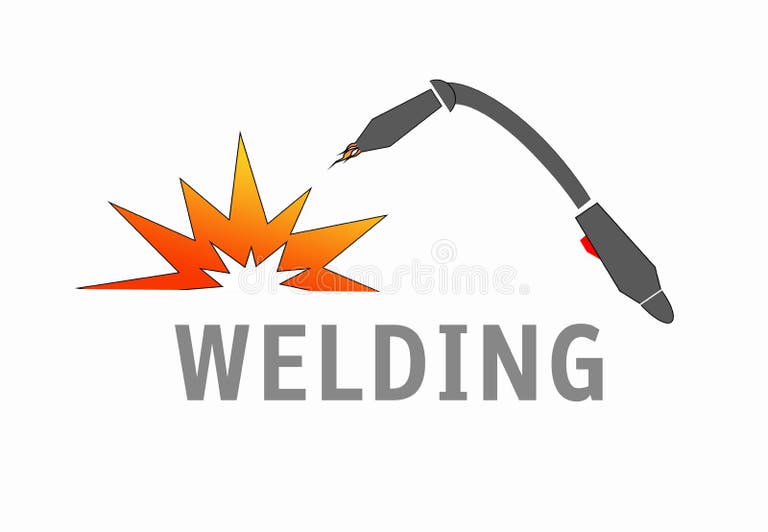 Welding Machine Logo on White Background Stock Illustration ...