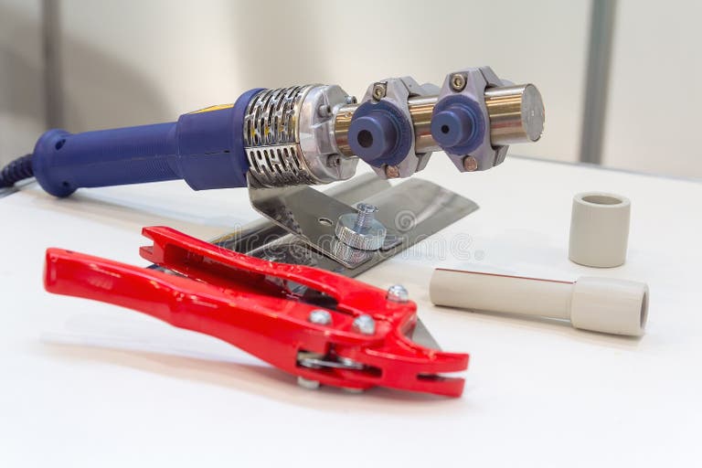 Welding Machine for Polypropylene Pipes Stock Image - Image of ...