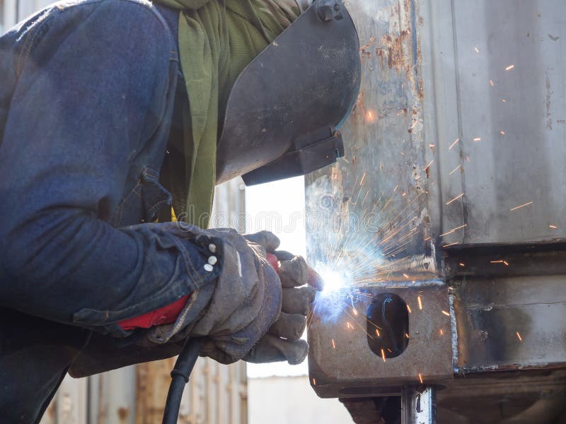 Welding Machine Structure ByMIG Welding Stock Photo - Image of ...