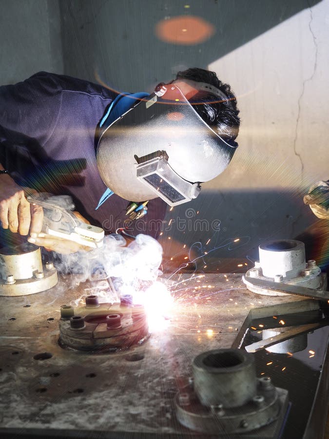 Welding Machine Structure by Electric Welding Stock Image - Image of ...