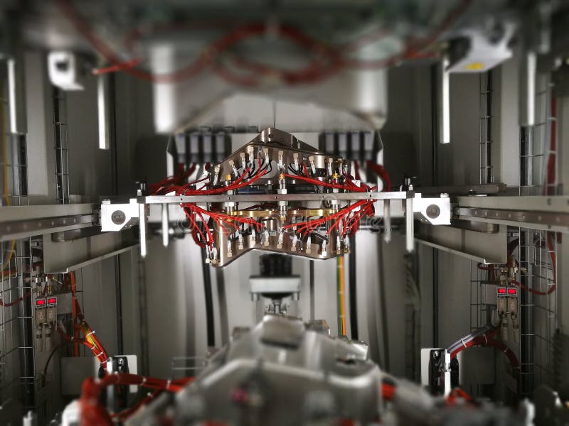 The Welding Machine on the Working Status Stock Image - Image of cycle ...